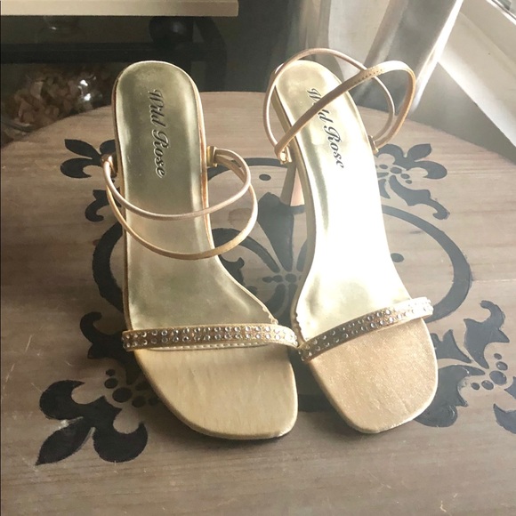 Wild Rose | Shoes | New Brand New Elegant Gold Shoes | Poshmark